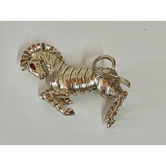 Monet | Jewelry | Zebra Animal Pin Monet Figural Rhinestone Eye | Poshmark